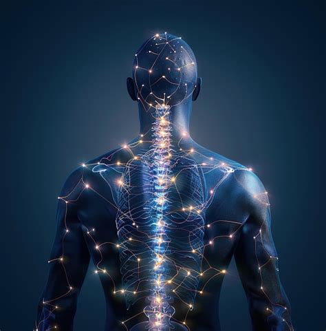 Premium Photo Illuminated Essence Captivating Visualization Of Human Anatomy Highlighted By