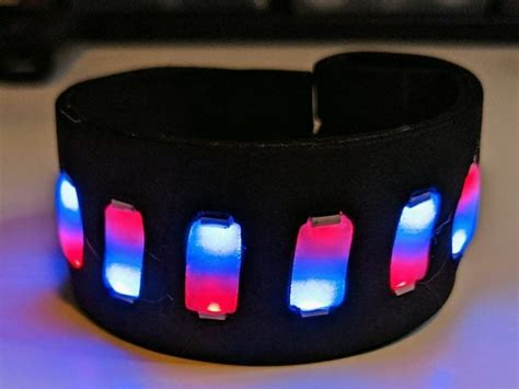 Color Mixing Qt Py Cuff Bracelet Wearablewednesday Adafruit