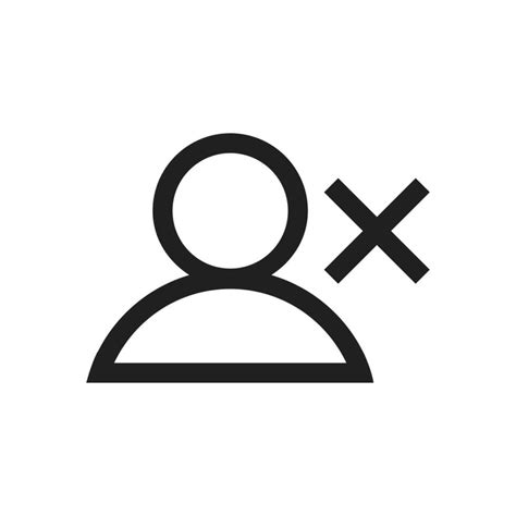 delete user icon vector design illustration 23343924 vector art at vecteezy