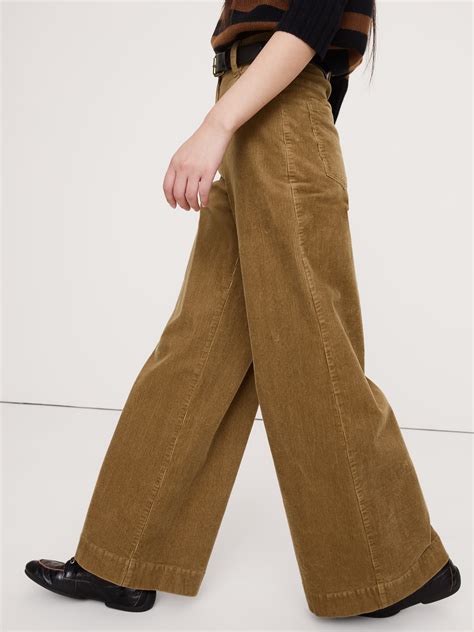 Ultra High Rise Wide Leg Corduroy Pant Banana Republic