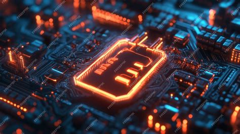 Cybersecurity Concept Digital Lock On Circuit Board Premium Ai Generated Image