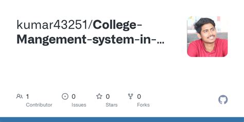Github Kumar43251college Mangement System In Python