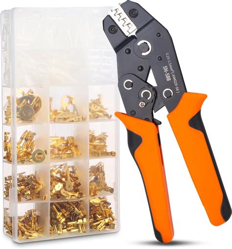 jutyum set di 301 pinze crimpatrici piatte per cavo da 0 5 2 5 mm²