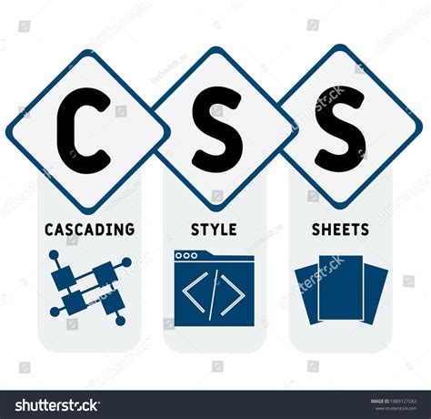 Css Cascading Style Sheets Acronym Business Stock Vector Royalty Free Shutterstock