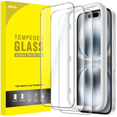 Jetech Screen Protector For Iphone 16 6 1 Inch Tempered Glass Film
