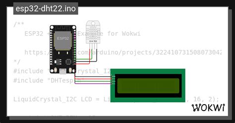 Temp Humid Lcd Wokwi Esp32 Stm32 Arduino Simulator