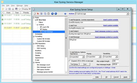 Kiwi Syslog Server ของแท ทมลขสทธถกตองตามกฏหมาย