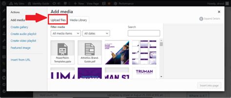 Upload Files Tab Identity Guide
