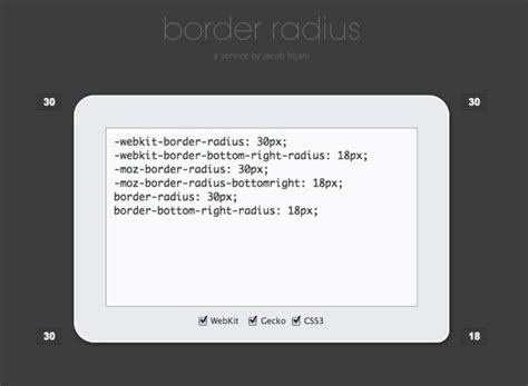 CSS Border Radius Generator