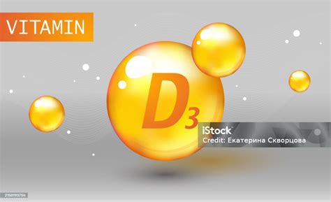 Vitamin Gold Shining Pill Capsule Icon Vitamin D3 Cholecalciferol