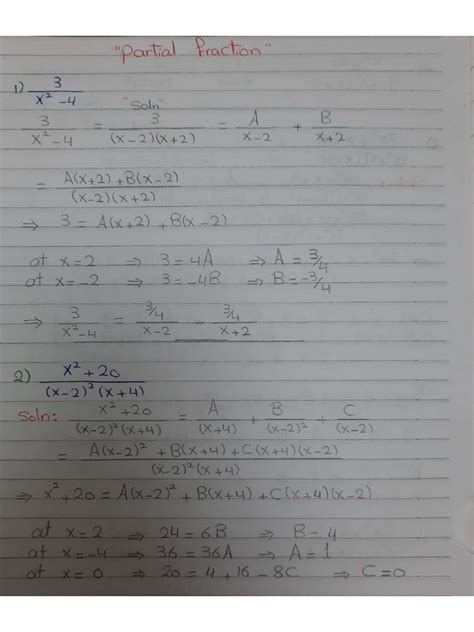 Partial Fraction Pdf