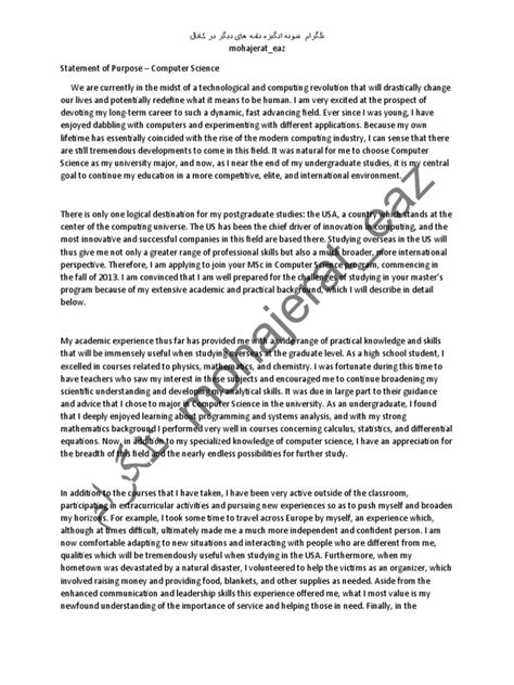 نمونه انگیزه نامه کامپیوتر Pdf Science Mathematics