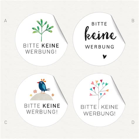 Bitte Keine Werbung Und Keine Kostenlosen Zeitungen Einwerfen Aufkleber