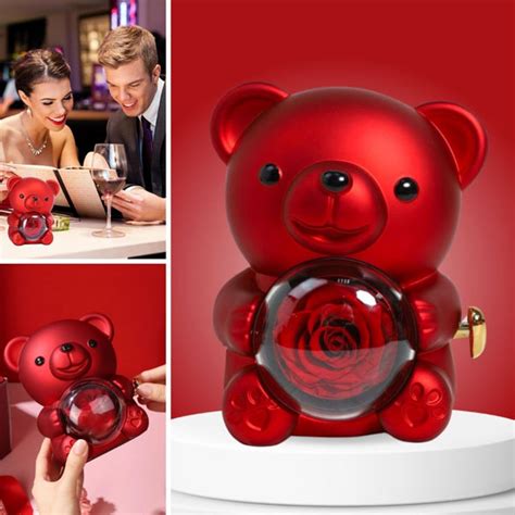 Škatla Za Nakit Z Vrtljivim Medvedkom Rosbear