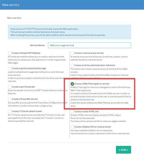 Create A Web Error Page Service With The Reverse Proxy Artica Wiki