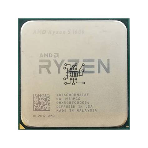 1 Amd Ryzen 5 1600 R5 1600 3 2 Ghz Six Core Twelve Thread 65w Cpu Processor Yd1600bbm6iae Socket
