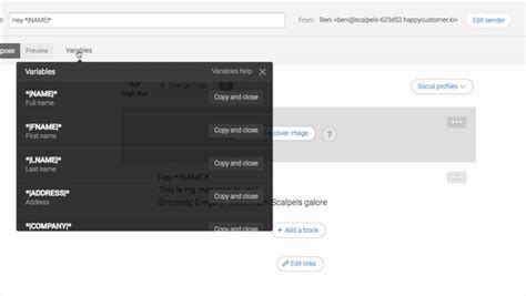 new email variables available for even greater personalization with