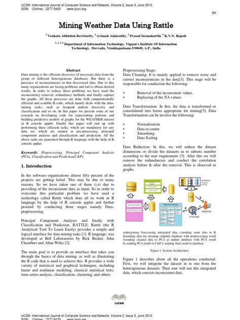 mining weather data using rattle pdf principal component analysis