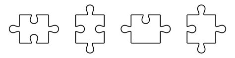 Jigsaw Game Matching Complete Logic Solution Linear Pictogram Puzzle