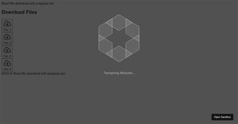 React File Download With Progress Bar Codesandbox