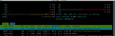 [mu4 issue] muse hub pegs at 100 cpu usage after update · issue 14462