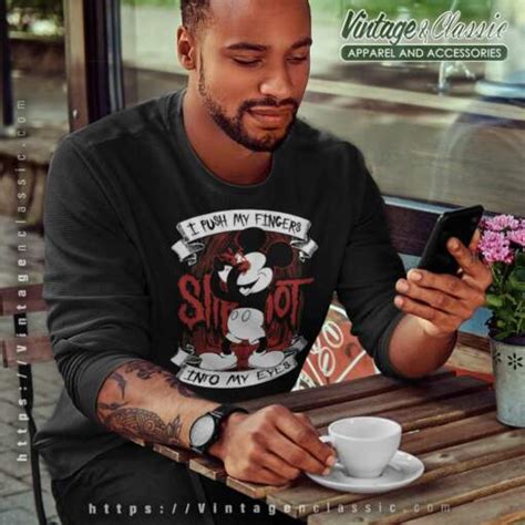 Slipknot Shirt I Push My Fingers Into My Eyes Vintagenclassic Tee