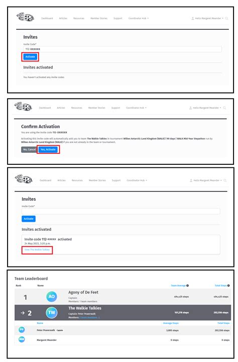 How Team Captains Can Use Team Invite Codes 10000 Steps