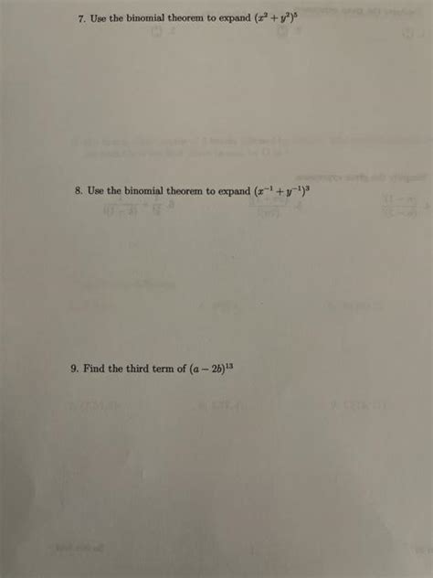 Solved Use The Binomial Theorem To Expand Y Use Chegg