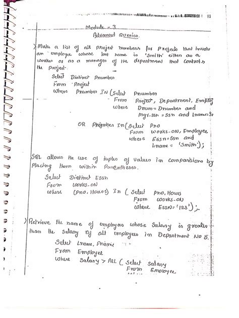 Module 3 Sql Savitha S K Pdf