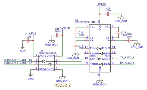 Isolated RS232 Resources EasyEDA