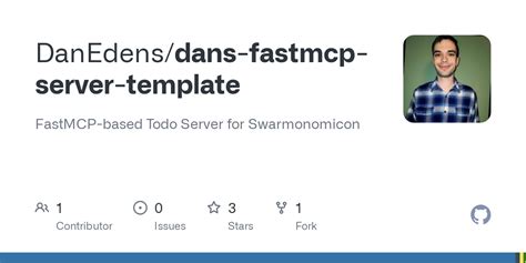 Github Danedensdans Fastmcp Server Template Fastmcp Based Todo