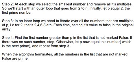 Solved Prime Numbers Can Be Generated By An Algorithm Chegg Com