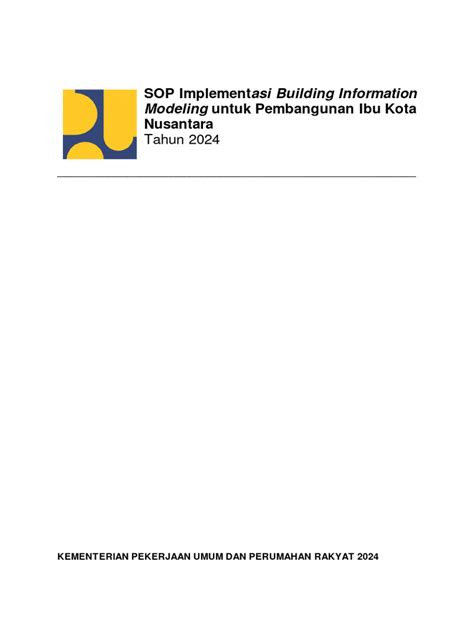 164 Sop Bdi Implementasi Building Information Modeling Untuk