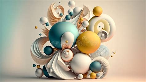 abstract chaotic light background design of random lines spheres in