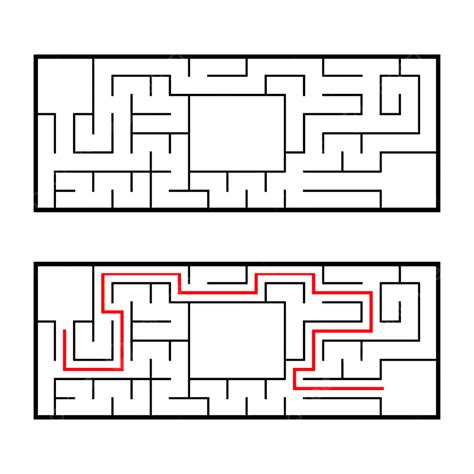 Labyrinth Vector Hd Images Rectangular Labyrinth Vector Background Isolated Template Road