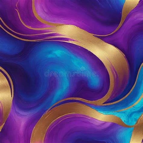 Science Fiction Background Of Glowing Particles With Depth Of Field And