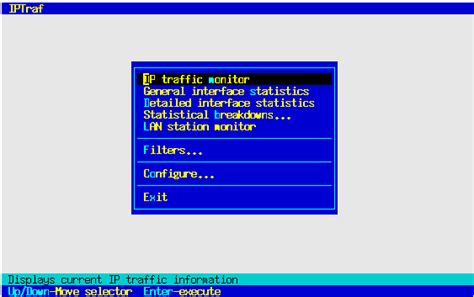 iptraf screen shots
