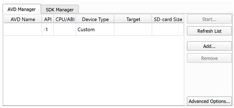 cannot create new avd for unknown reason qt forum