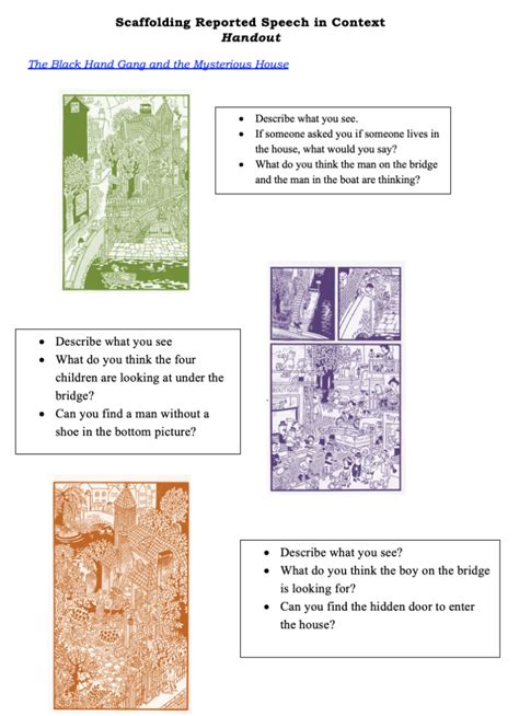Scaffolding Reported Speech In Context Primary Scaffolding Magic