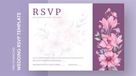 Simple Wedding RSVP Free Google Docs Template Gdoc Io