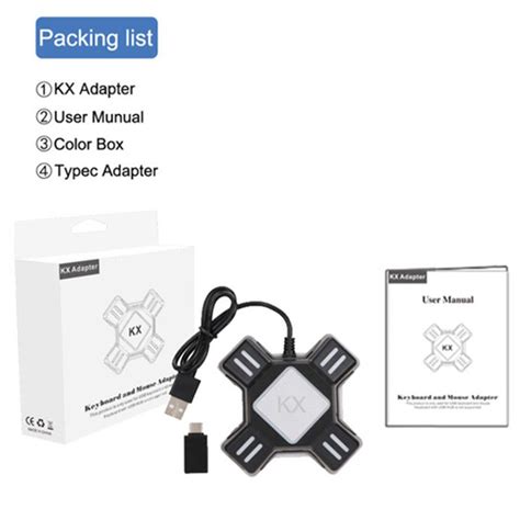 Original KX USB Game Controllers Adapter Converter Video Game Keyboard Mouse Adapter For