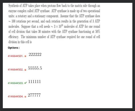 synthesis of atp takes place when protons flow back to the matrix side th