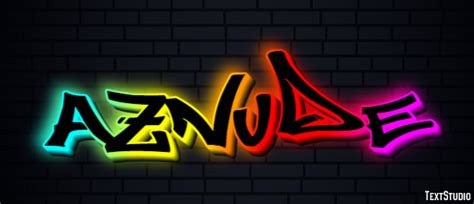 Aznude Text Effect And Logo Design Trendy