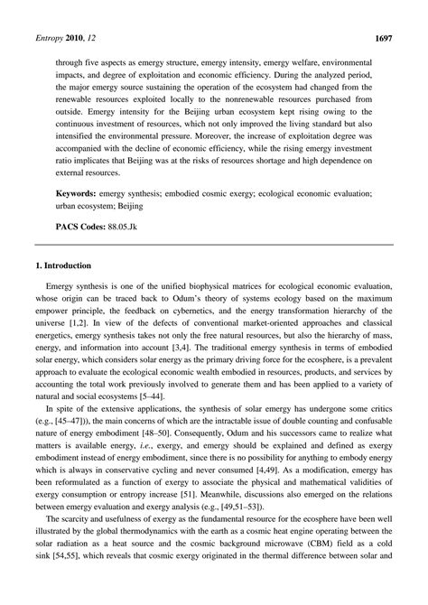 Solution Ecological Economic Evaluation Based On Emergy As Embodied Cosmic Exergy A Historical