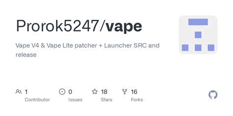 GitHub Prorok Vape Vape V Vape Lite Patcher Launcher SRC And Release