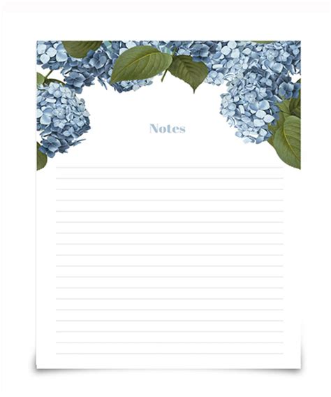 Notepad Cover Large Hydrangea Notepad Josil Paperie Notepad Cover Large Hydrangea Notepad Josil Paperie