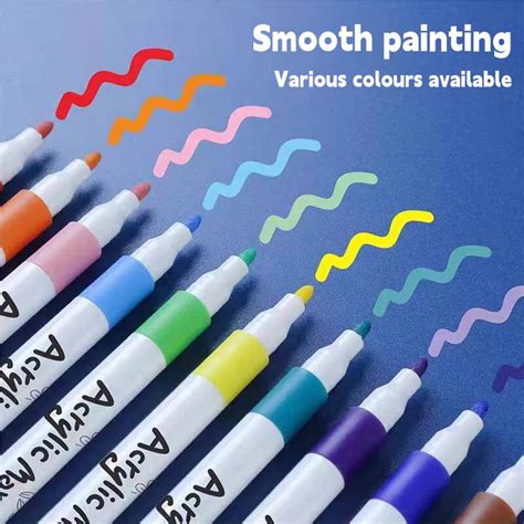 Colorful Acrylic Marker 122436486080 Colors Waterproof Marker