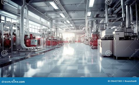 A Factory Floor With Machinery Producing Sleek And Functional Products Showcasing The