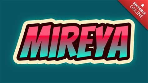 Mireya Horror Logo Template Text Effect Generator
