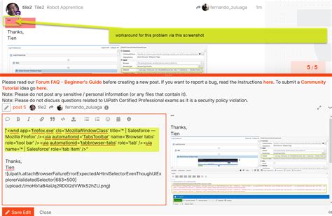 Invalid Selector Error For Acme Web Application Through Chrome